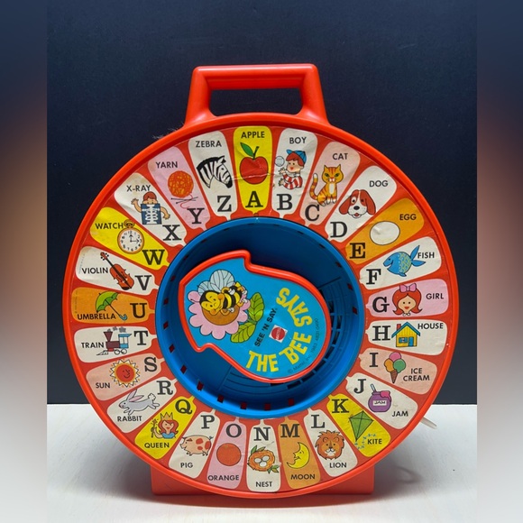 Mattel | Toys | 983 See N Say The Bee Says Talking Alphabet Pull Toy ...